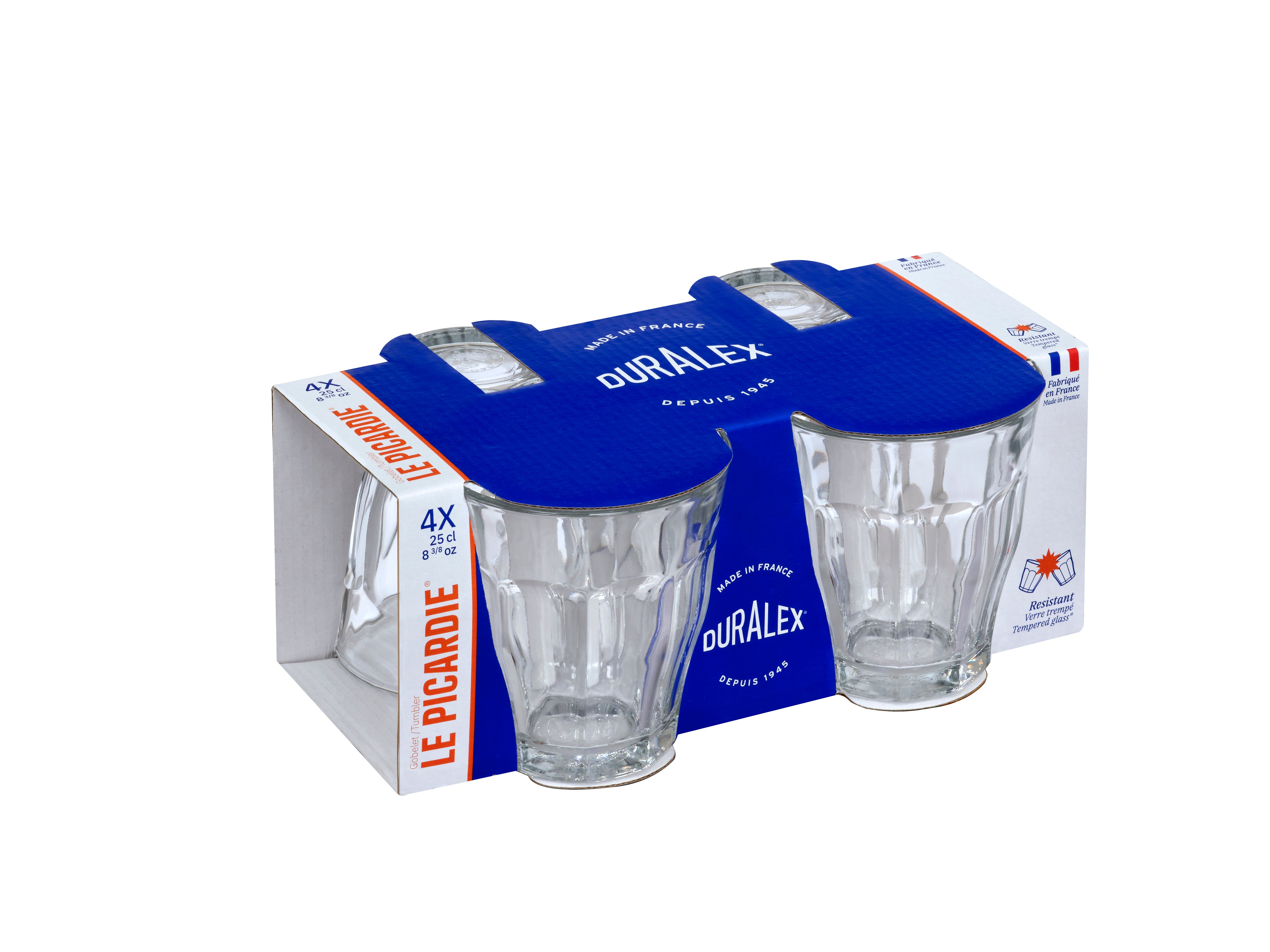 Duralex Picardie Uncoloured Tumbler 4X25cl – Scott Home Delivery