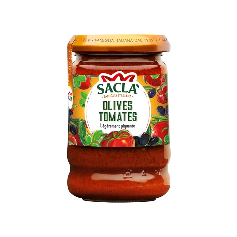 Sacla Olive Et Tomate 190G – Scott Home Delivery