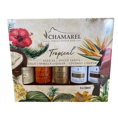 Chamarel Premium Rum Coffret Tropical 5x5cl – Scott Home Delivery
