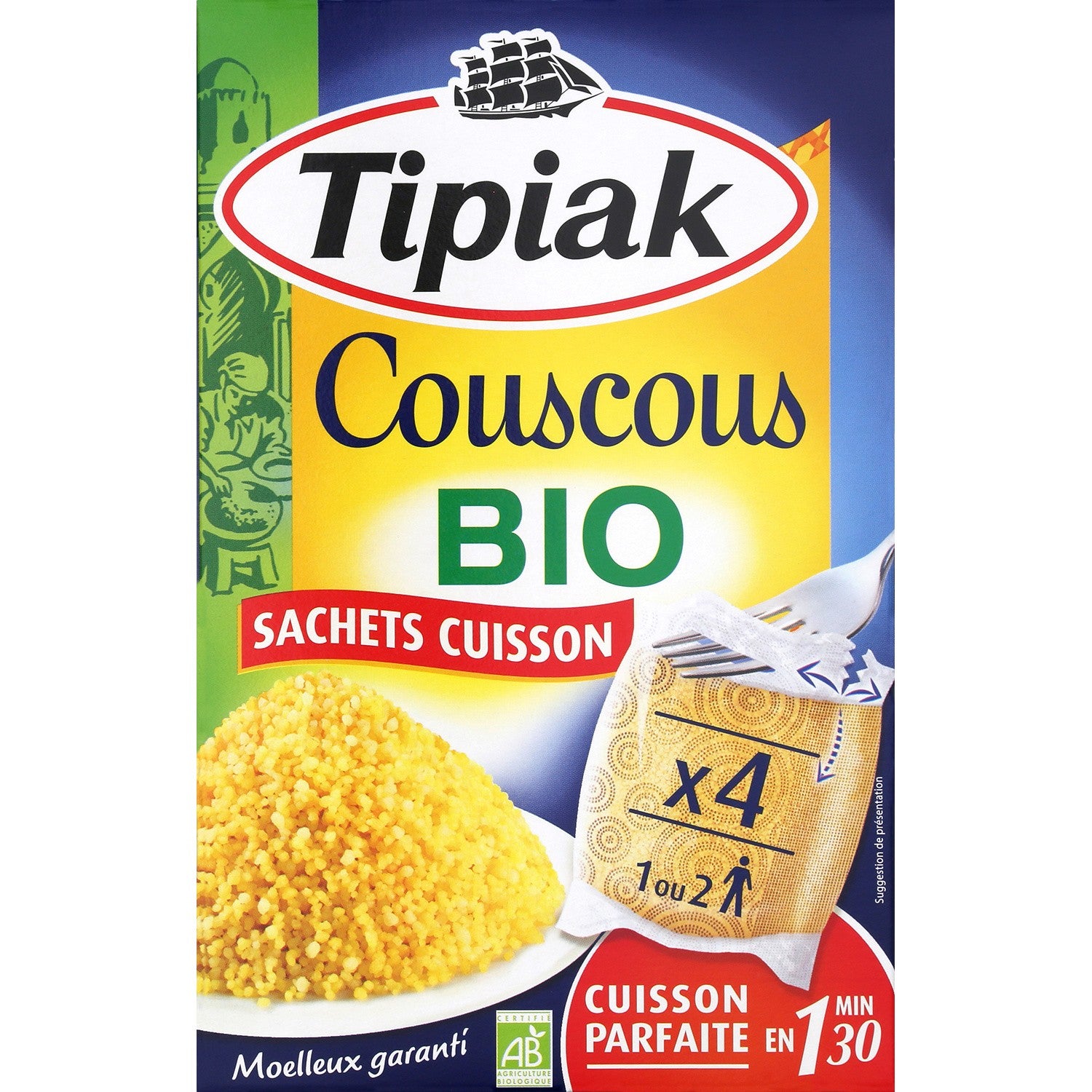 Tipiak Couscous Bio 4x100g – Scott Home Delivery